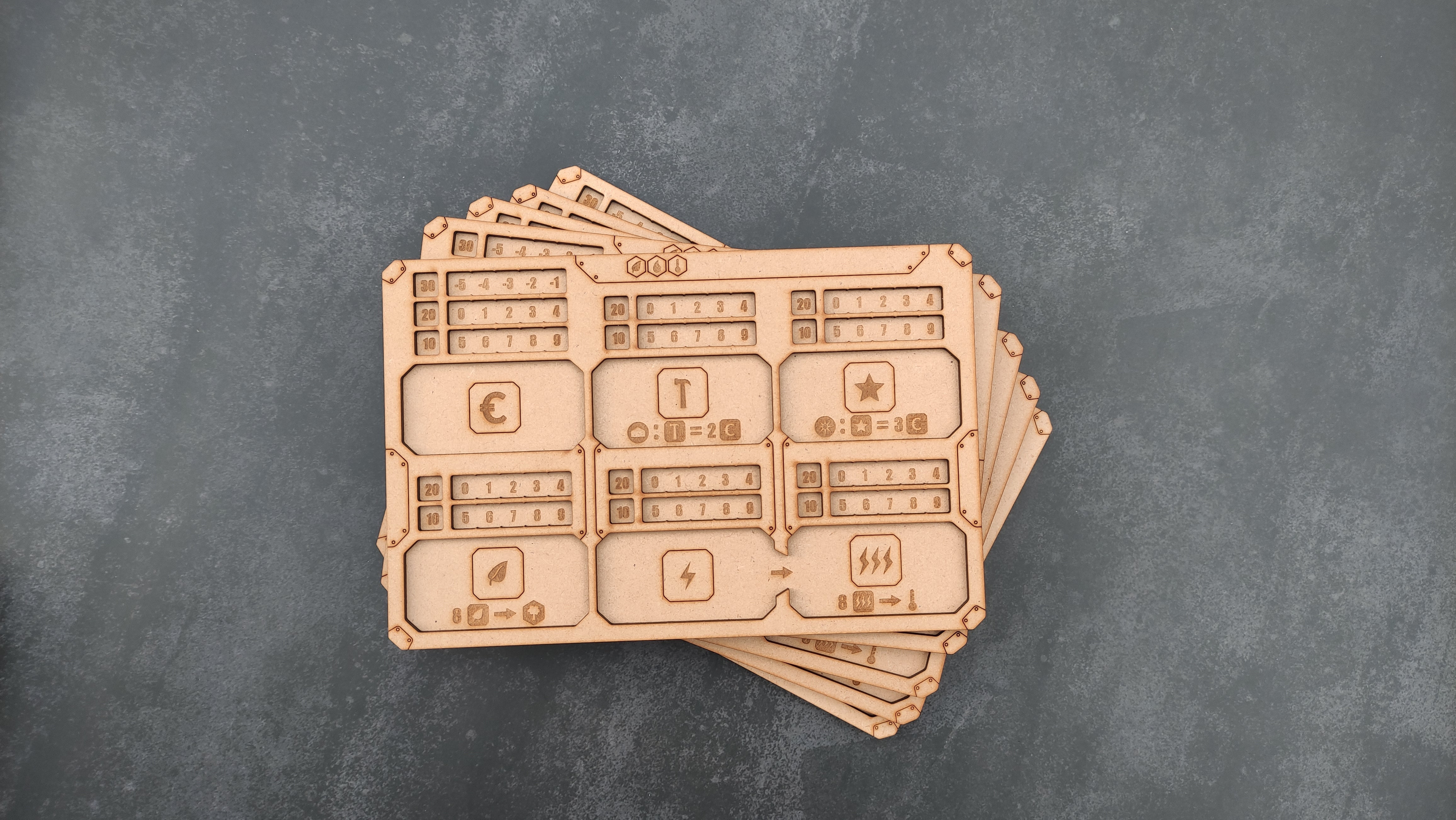 Player Boards and Overlays – Beam Forge